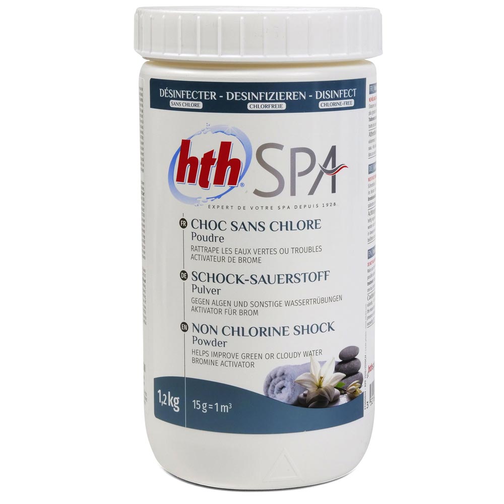 Безхлорний шок hth для SPA 1,2кг, в порошку(Франція) CHOC SANS CHLORE ...
